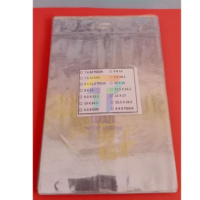 Jual Plastik Name Tag Kartu Ukuran 11 x 17 cm Diri - Plastik Name Tag ...