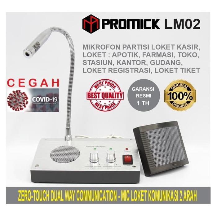 Jual MIC LOKET KASIR - ZERO TOUCH COUNTER WINDOW INTERCOM - PROMICK ...