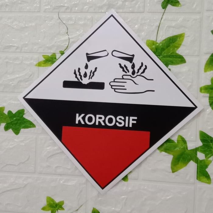 Jual SIGN PLAT K3 RAMBU SAFETY KOROSIF UKURAN 20X20CM - Jakarta Barat ...
