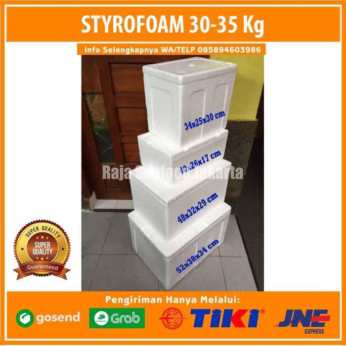 Jual Styrofoam Box 30-35 Kg/Sterofoam Ikan/Kotak Ikan/Ice Box - Jakarta ...