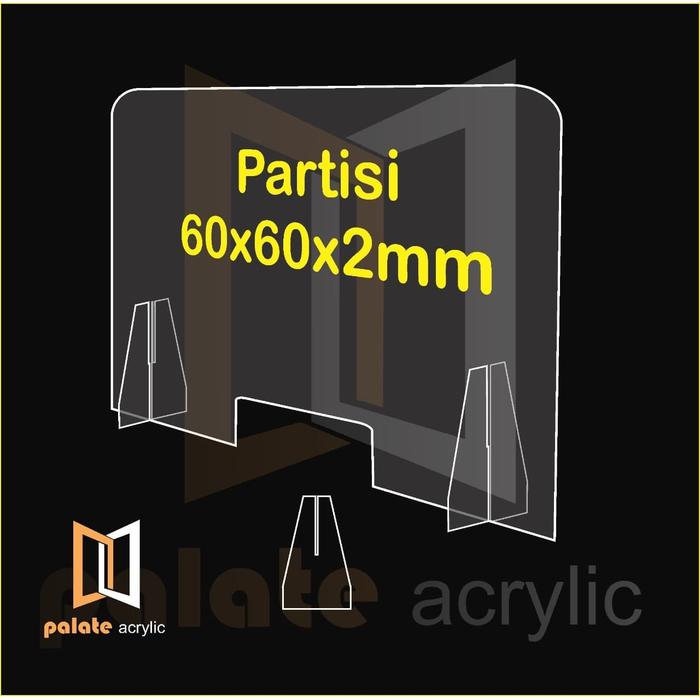 Jual PARTISI / SEKAT / PEMBATAS MEJA AKRILIK DIVIDER KASIR / ACRYLIC ...