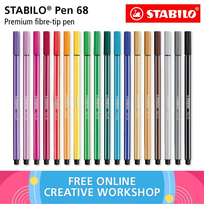Promo STABILO Set 18 - Pen 68 Starter Pack / Highlighter Marker and Pen ...