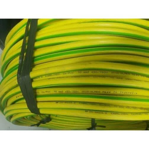 Jual kabel power NYA 70mm kuning hijau merk kabelindo kabel grounding ...