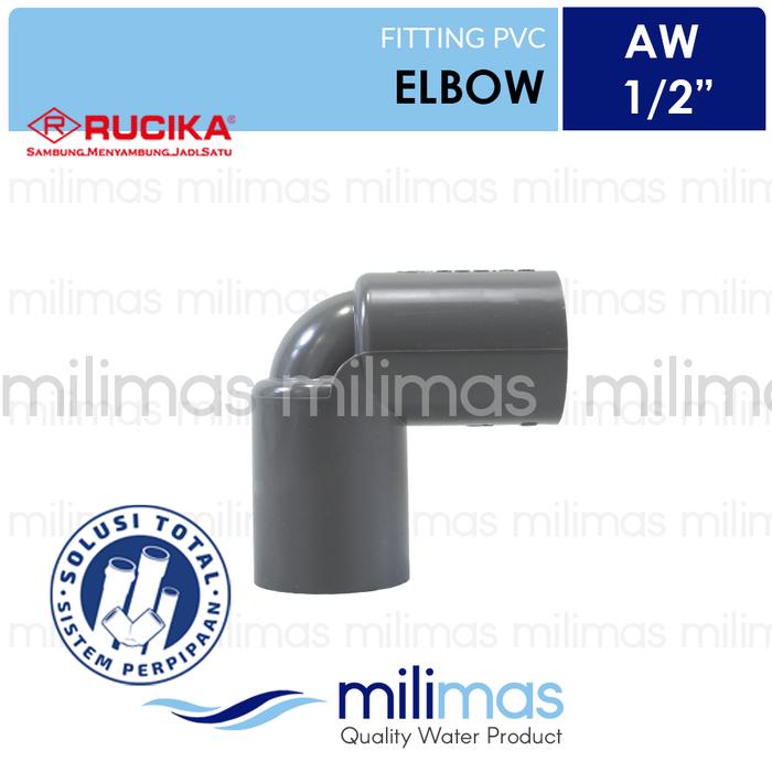 Jual RUCIKA - ELBOW AW 1/2" - Keni PVC Elbow - Kota Surabaya - MILIMAS ...