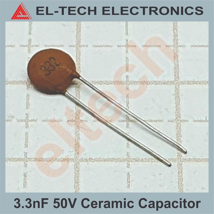 Jual 3.3nF 3.3 nF KpF Nano Farad Ceramic Keramik Capacitor Kapasitor ...