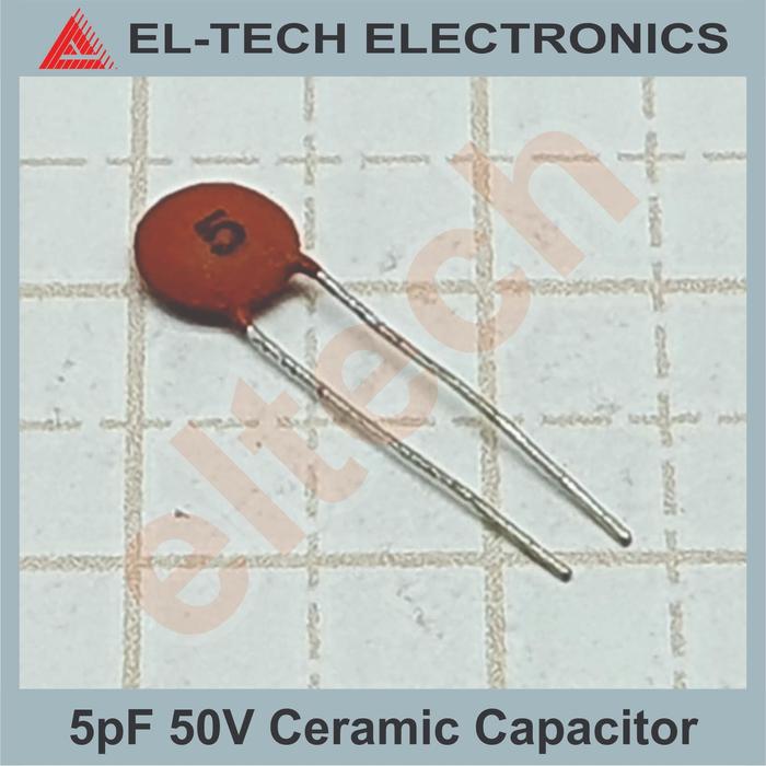 Jual 5pF 5 pF Pico Farad Ceramic Keramik Capacitor Kapasitor - Kota ...