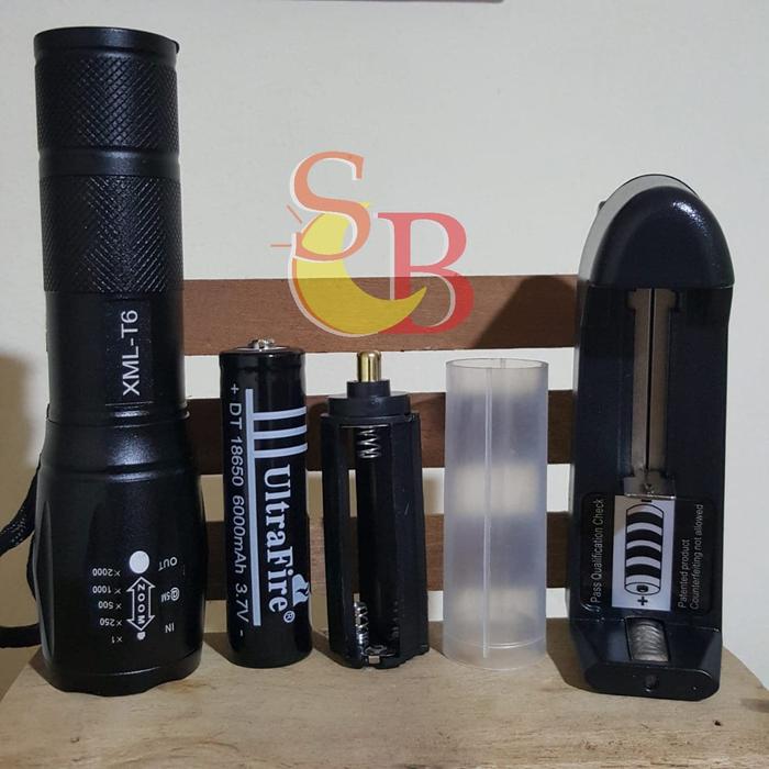 Jual Paket senter tactical police swat ultrafire XML T6 Cree E17 ...