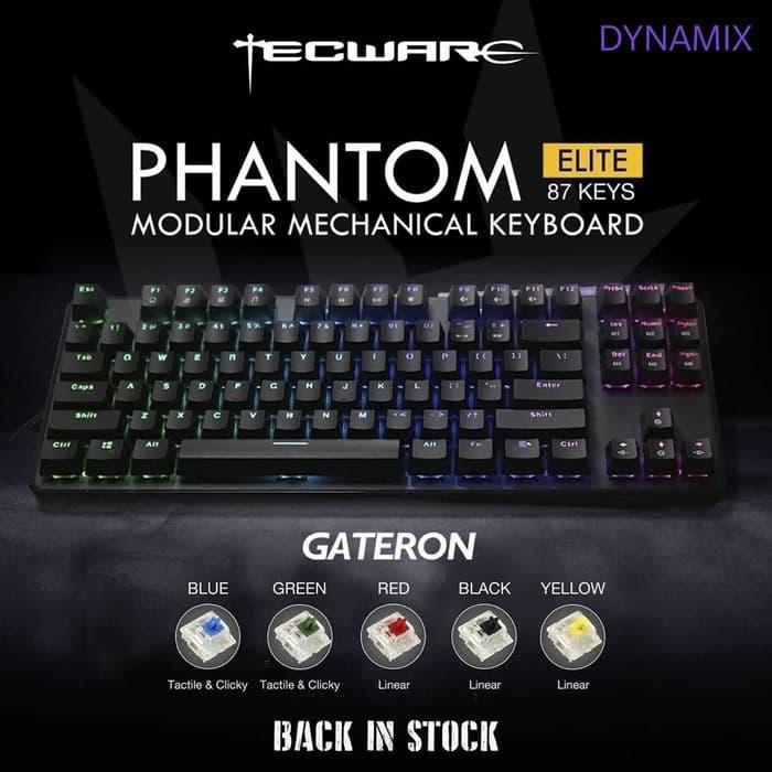 Jual Tecware Phantom Elite 87 RGB Mechanical Keyboard - Gateron Black ...