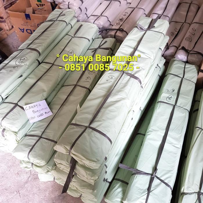 Jual PLASTIK COR Butek Hijau PE Biasa Buram Penutup Besar 1 Roll Rol ...