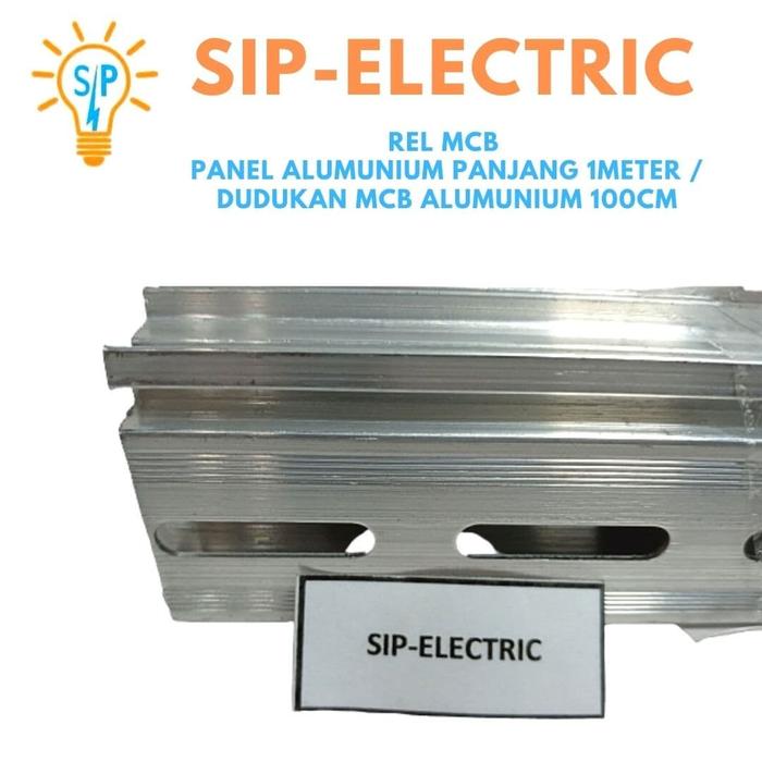 Jual REL MCB PANEL ALUMUNIUM PANJANG 1METER / DUDUKAN MCB ALUMUNIUM ...