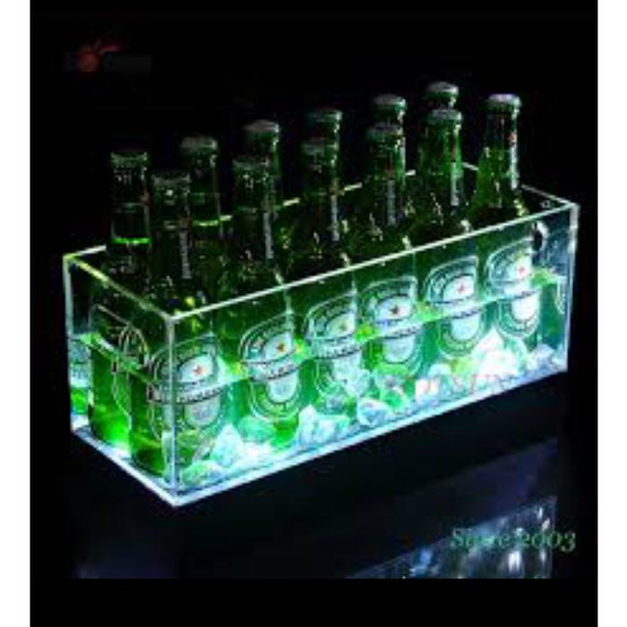 Jual akrilik wadah es dingin minuman botol bir alkohol box kotak ...