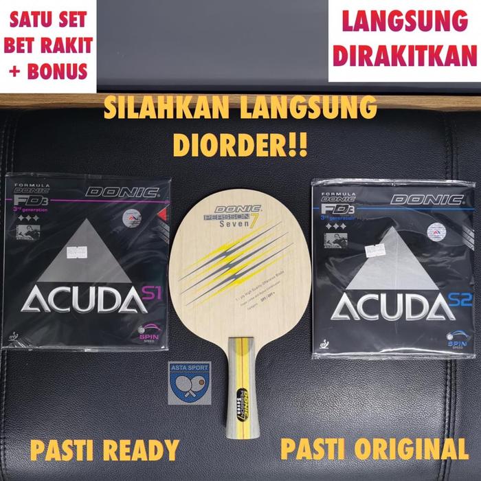 Promo Bat Pingpong Donic Persson Seven + karet Donic Acuda Set Cicil 0% 3x - Jakarta Barat ...