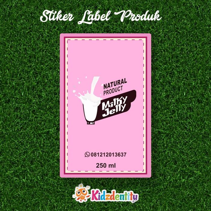 Jual STIKER LABEL PRODUK PERSEGI PANJANG "MILK JELLY" DRINK - Kota ...