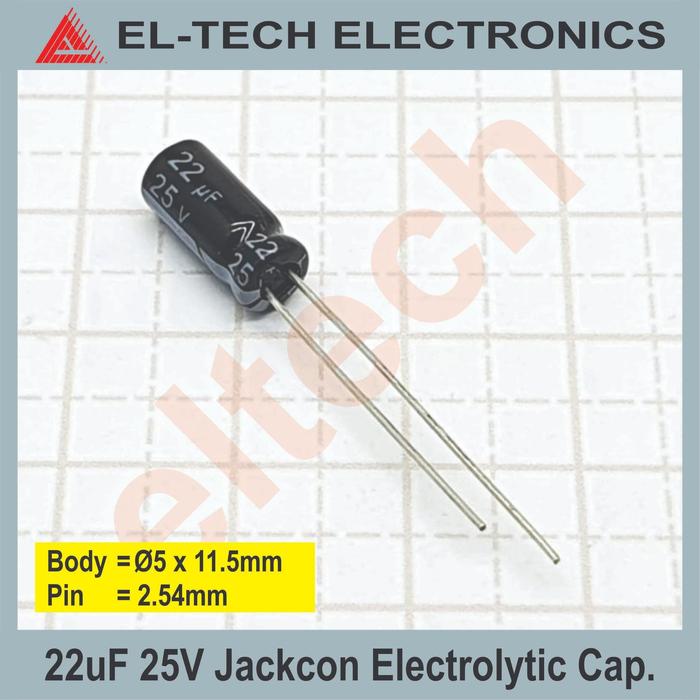 Jual 22uF 22 uF 25V Mikro Elektrolit Capacitor Kapasitor Elco Elko A ...