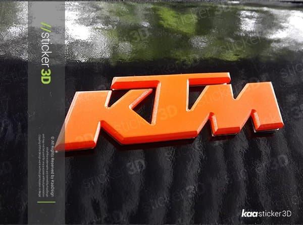 Ktm 3d Logo Sticker - Infoupdate.org