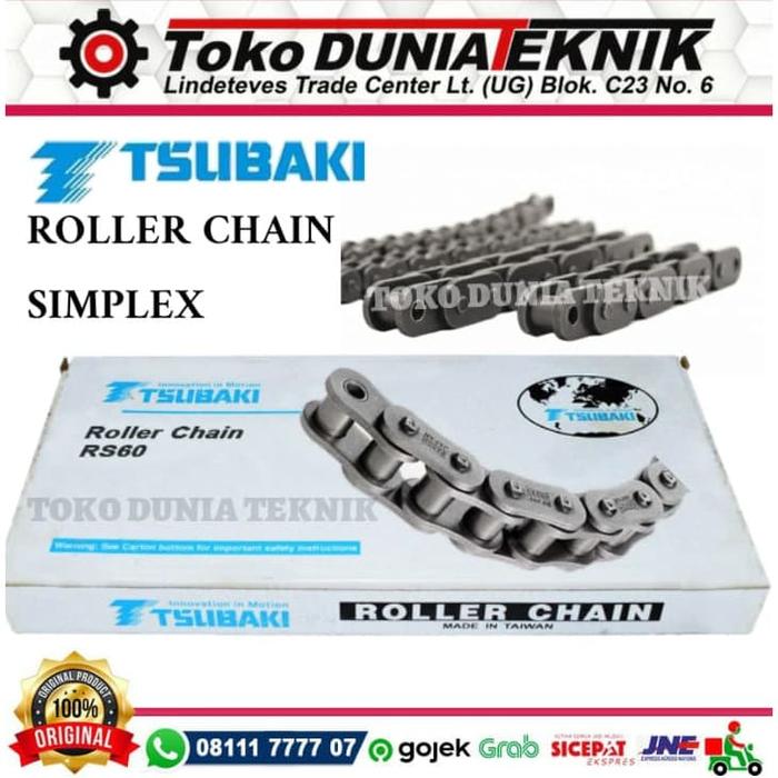 Jual RS 80 RP ROLLER CHAIN STANDART SINGLE TSUBAKI - Jakarta Barat ...