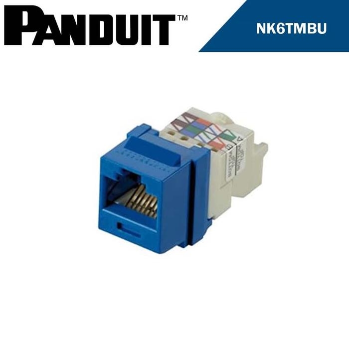 Jual Panduit Netkey Jack Module Cat 6 NK6TMBU Warna Biru - Kota ...