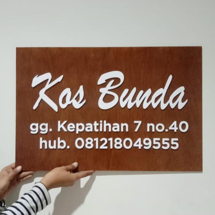 Jual CUSTOM LOGO TIMBUL KAYU 40X60CM / LOGO SIGNAGE KAYU / PAPAN NAMA ...