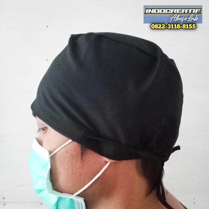 Jual Surgical Cap / Topi Operasi Hitam / Topi Perawat / Topi Koki ...