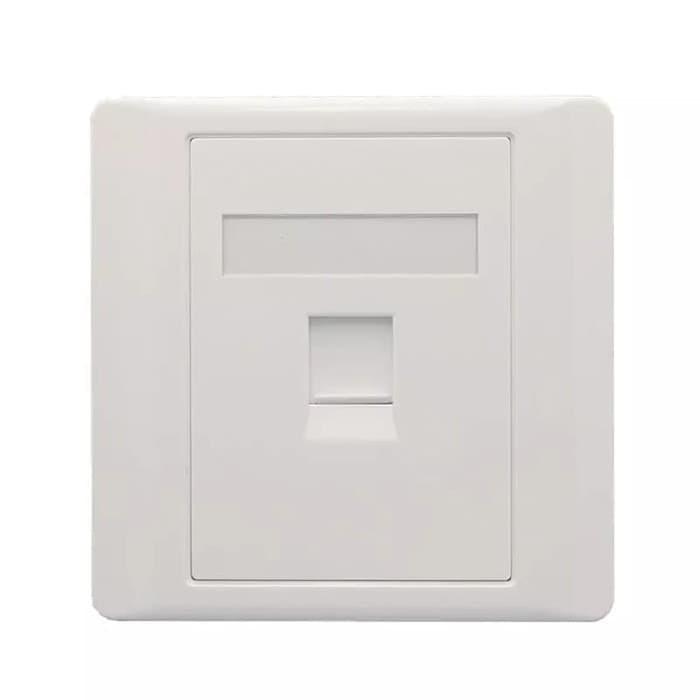Jual Faceplate,wallplate utp,rj45,network lan 1 hole,port - Jakarta ...