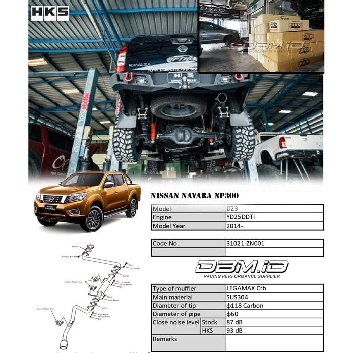 Promo Knalpot HKS Navara NP300 2014-2020+ Legamax 31021-ZN001 Cicil 0% ...