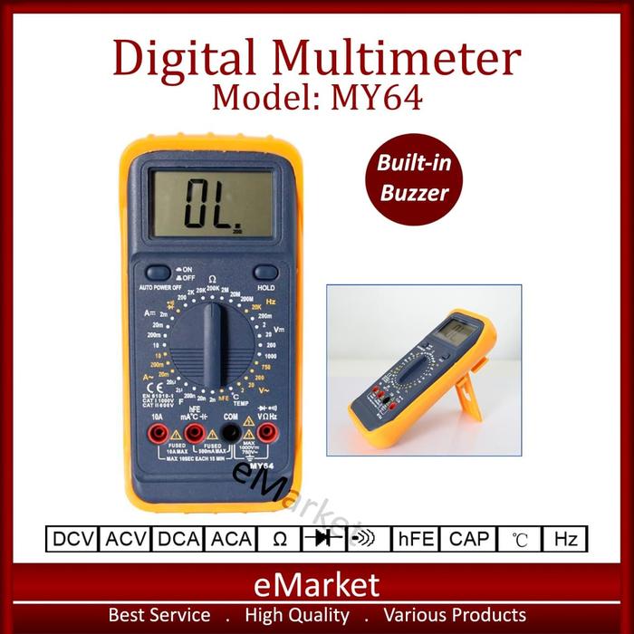 Jual Multimeter Digital Buzzer MY64 / Avometer / Multitester / Multi ...