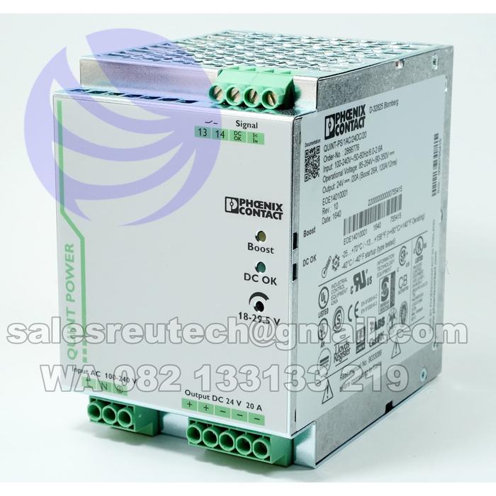 Jual Power Supply Phoenix Contact 2866776 QUINT-PS/1AC/24DC/20 - Kota ...