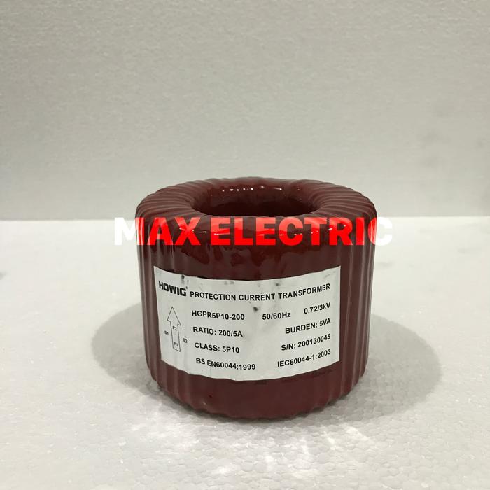 Jual HGPR5P10-200 CT Protection HOWIG (Rasio 200/5A) Burden 5VA ...