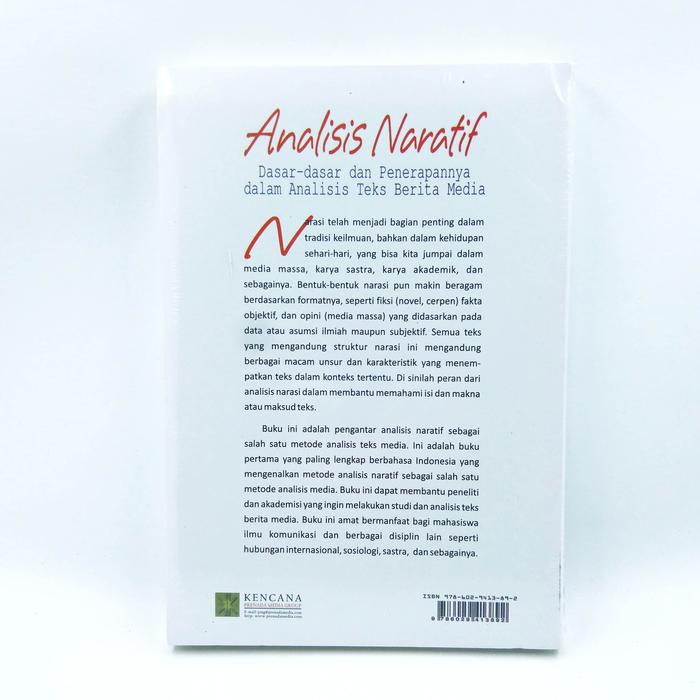 Jual Analisis Naratif Dasar-dasar Dan Penerapannya - Eriyanto Di Seller ...