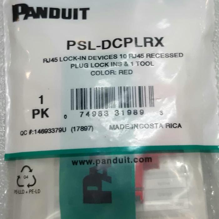 Jual Panduit Lock In Devices 10 RJ45 PSL-DCPLRX - Jakarta Pusat ...