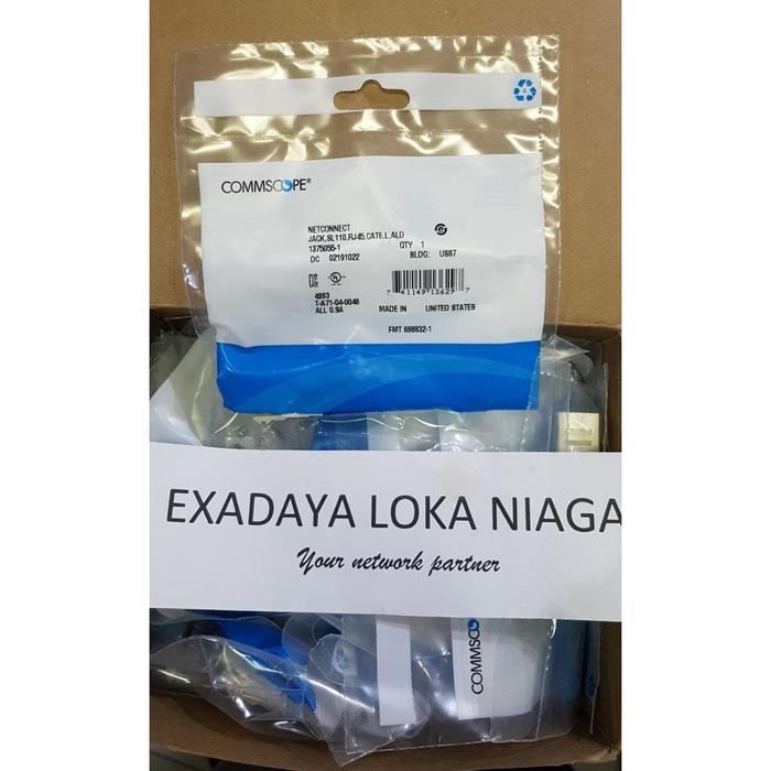Jual AMP Modular jack Cat 6 / cat6 Almound Original COMMSCOPE - Jakarta ...