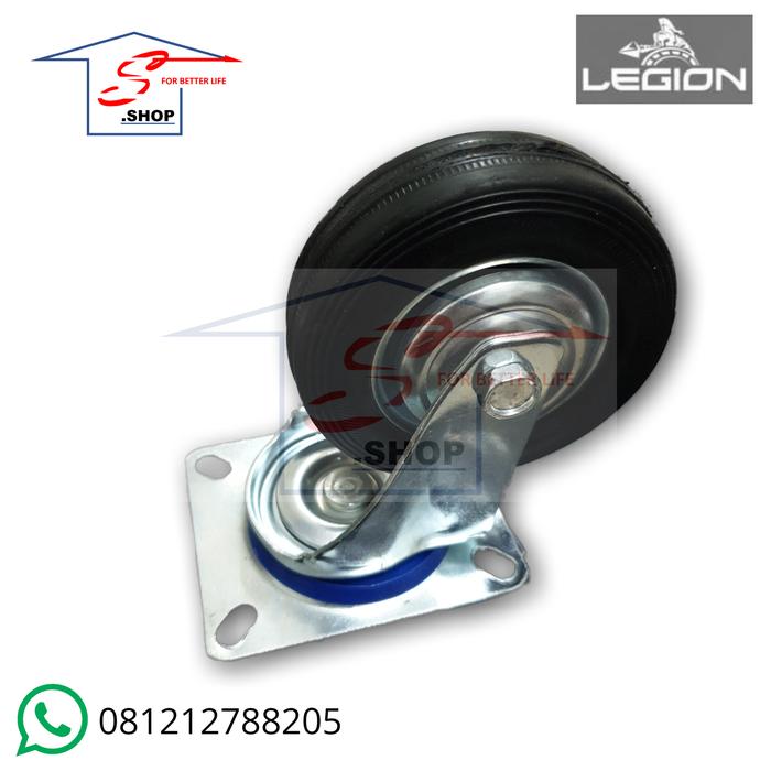 Jual Roda Troli / Roda Kastor / Roda Trolley 6 inch Karet Hidup LEGION ...