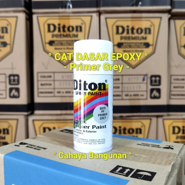 Jual Pilox DITON EPOXY Cat Dasar PP Primer Grey 8020 Poxy Abu 150 Cc ...
