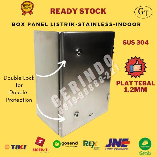 Jual Box Panel Stainless 110x80x30cm Indoor SS304 1.5mm Finishing Doff ...