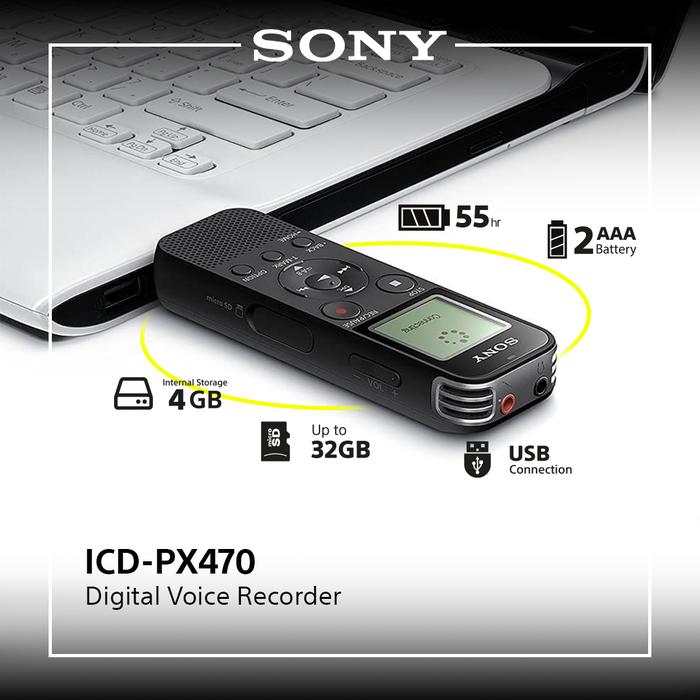 Jual Sony Icd-px470 Voice Recorder / Icd Px470 / Px-470 Di Seller ...