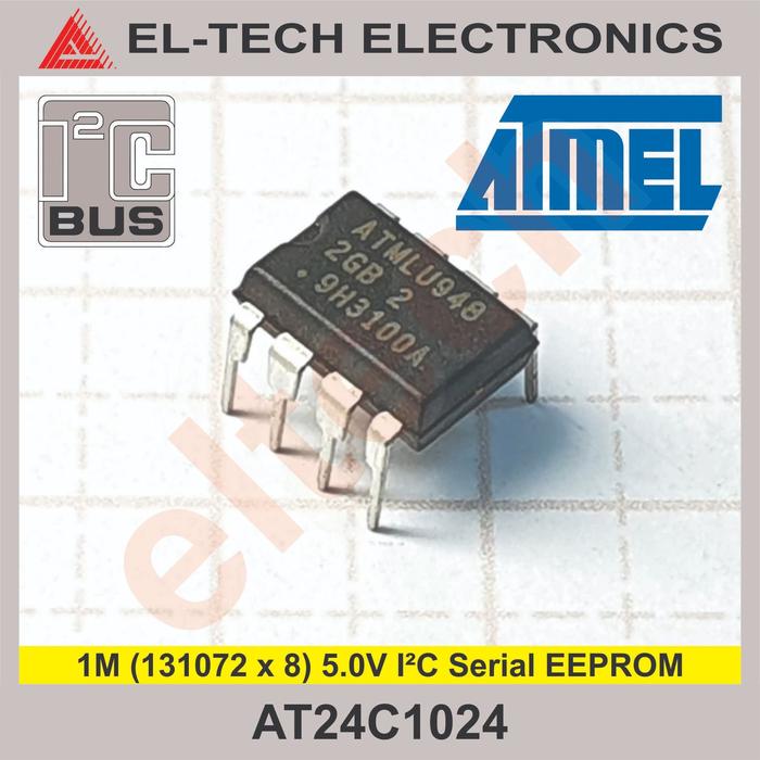 Jual AT24C1024 AT 24C1024 1M (131072 x 8) 5.0V I²C Serial EEPROM - Kota ...