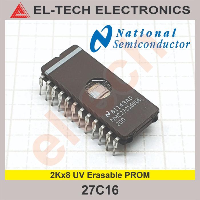 Jual 27C16 2Kx8 UV EPROM - Kota Surabaya - ELTECH online | Tokopedia