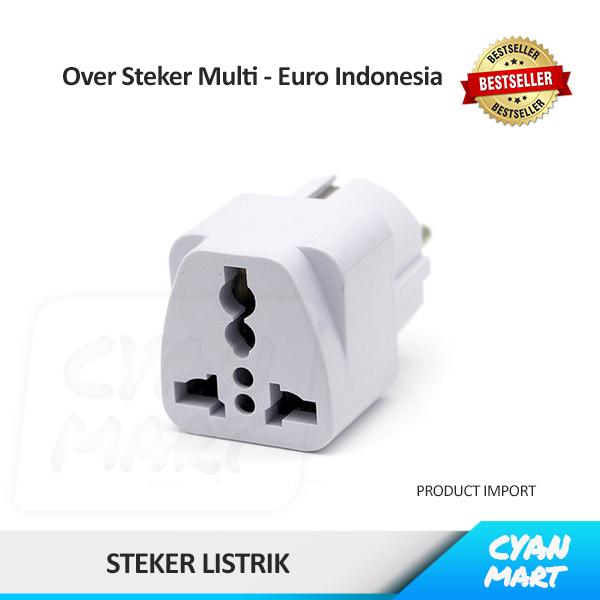 Jual Over Steker Sambungan Stop Kontak Listrik Multi Plug to Euro ...