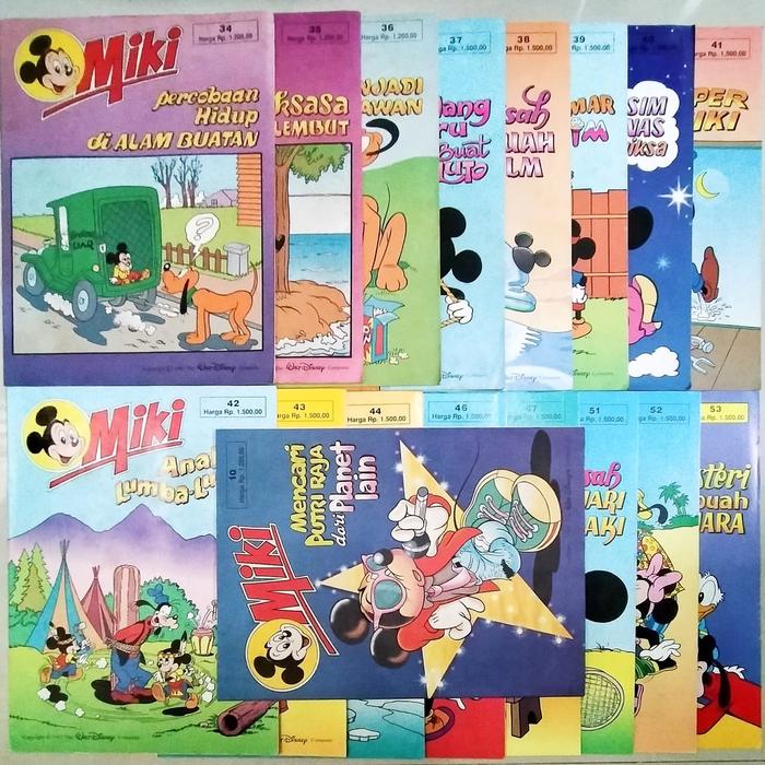 Jual Komik Walt Disney MIKI paket 17 nomor / kondisi bagus ex kolpri ...