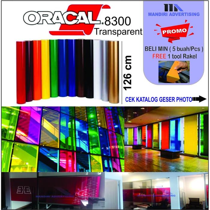 Jual Stiker warna - oracal 8300 transparant - Jakarta Barat - STIKER ...