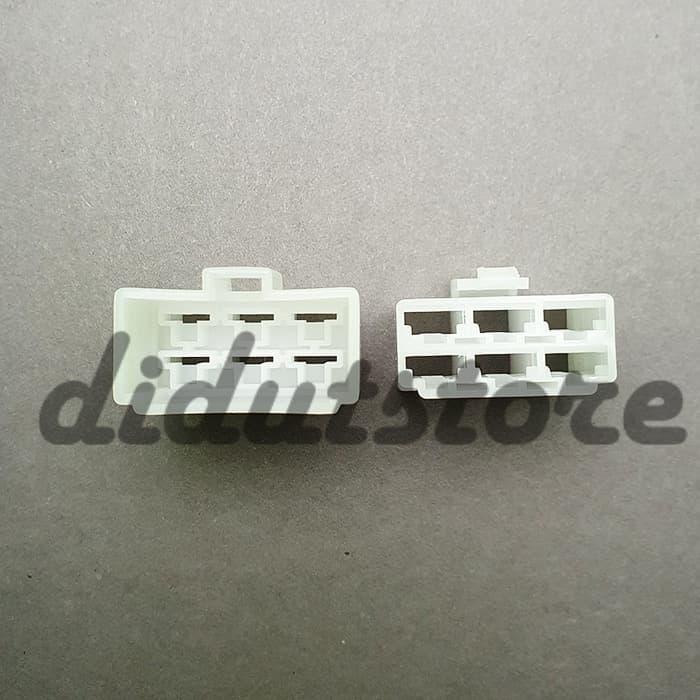 Jual Socket Kabel 6 Pin Skun Besar - Male Female (Isi 10 set) - Jakarta ...