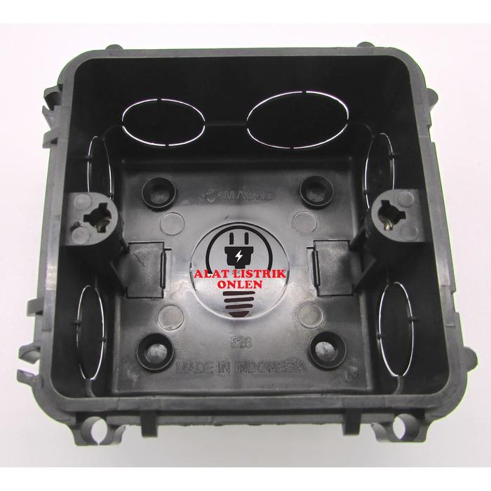 Jual MASKO Inbowdus IB/ Inbodus/ Inbow Dus/ Kotak Saklar Segi Hitam ...