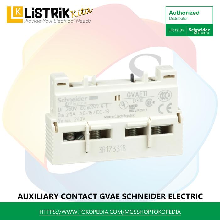 Jual SCHNEIDER Auxiliary contact 1NO+1NC GV2 GV3 - GVAE11 - Jakarta Timur - MGSSHOP | Tokopedia