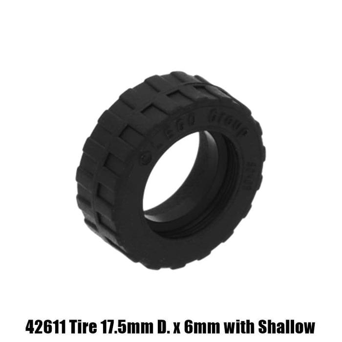 Jual Lego Tread Tire 17.5mm D. x 6mm with Shallow Staggered Ban 42611 ...