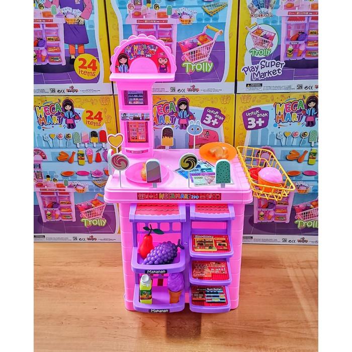 Jual Sg Toys Megamart 140 Mainan Anak Supermarket Playset + Trolley ...