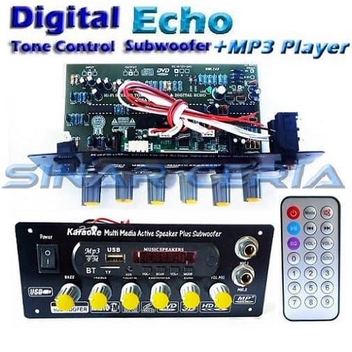 Jual Kit Tone control Digital Echo Speaker Active Subwoofer + Mp3 ...