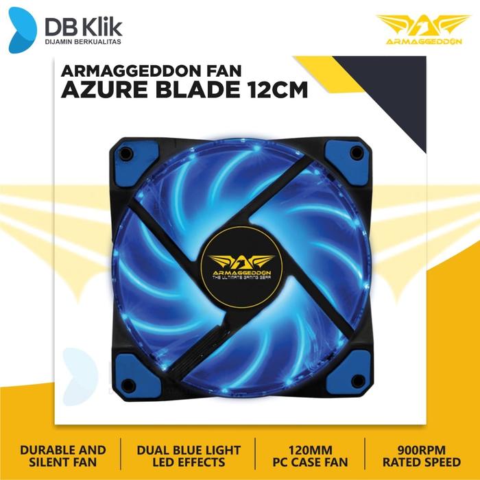 Armaggeddon Fan Azure Blade 12cm (BLUE)
