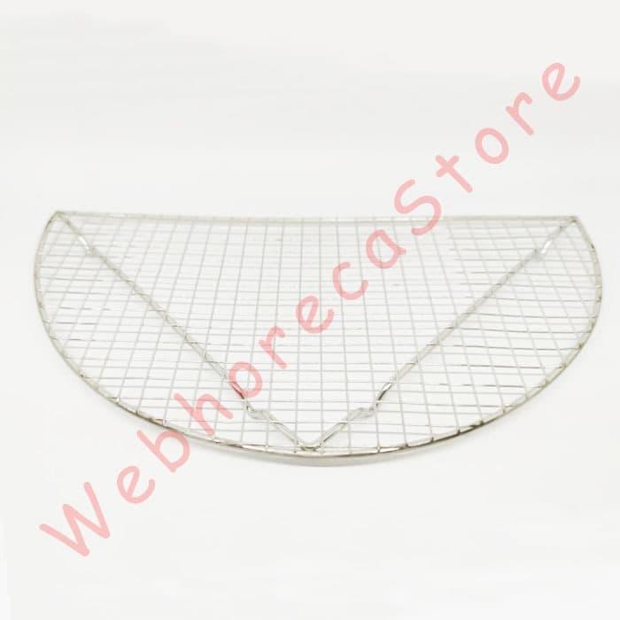 Jual Katsu Serving Strainer Cooling Grid Rack Half Moon 28cm Stainless ...