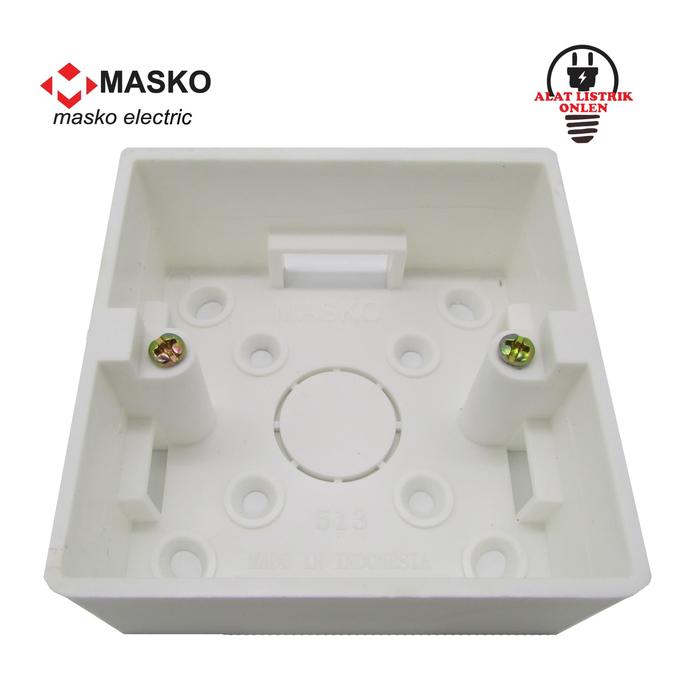 Jual MASKO Inbowdus IB/ OB/ Inbodus/ Inbow Dus/ Kotak Saklar Segi Putih ...