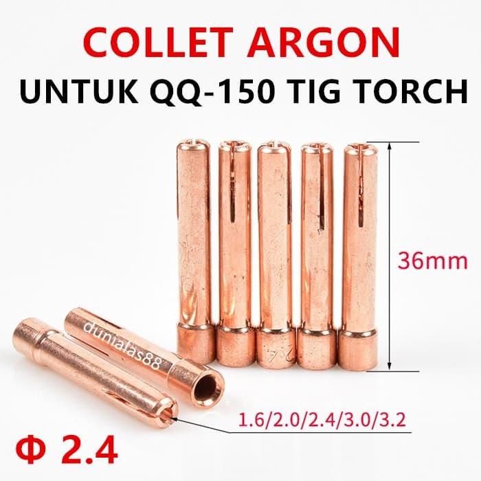 Jual Collet Argon Collet 2.4mm QQ 150 Tig Argon Alat Las - Jakarta ...